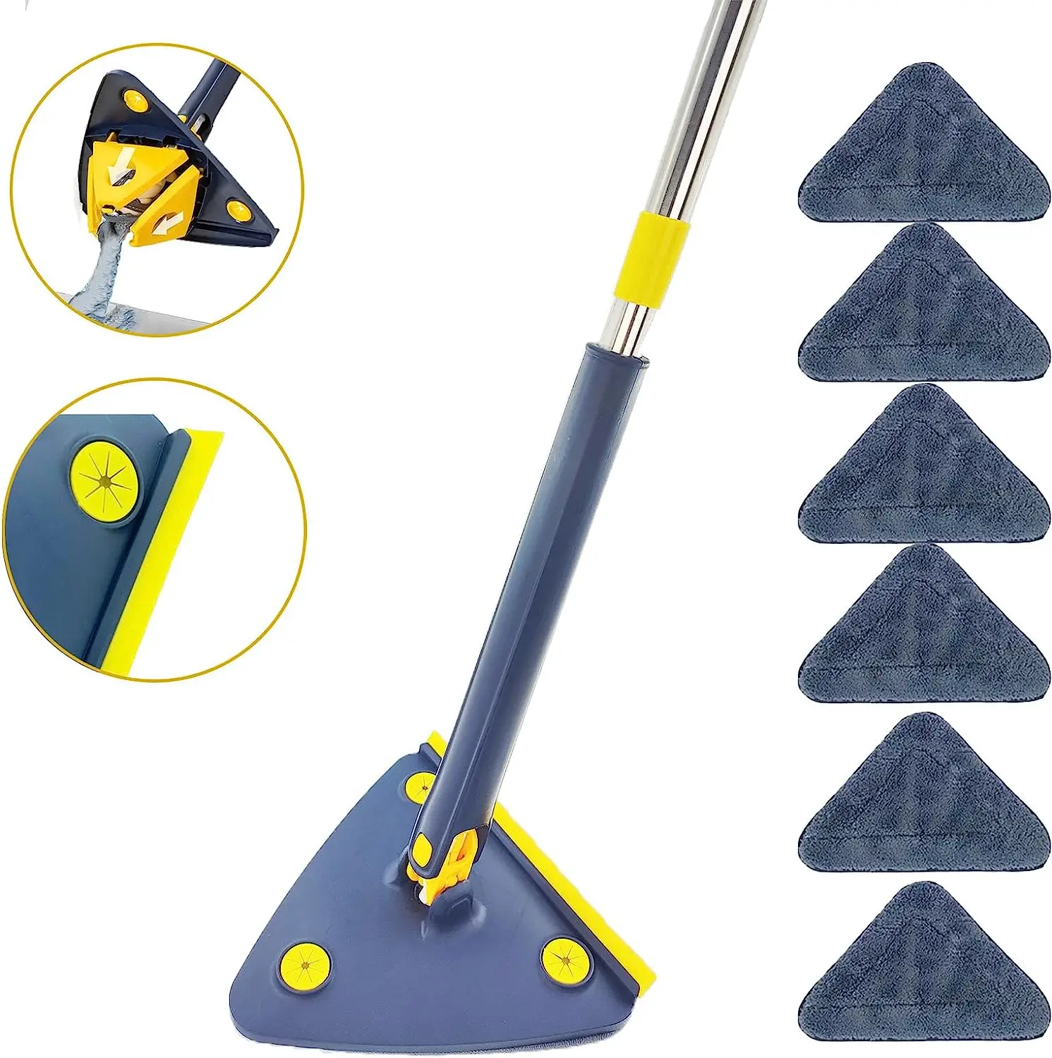 Mop-triangle Mop With Long Handle Long Window Squeegee Mop - Buy ...