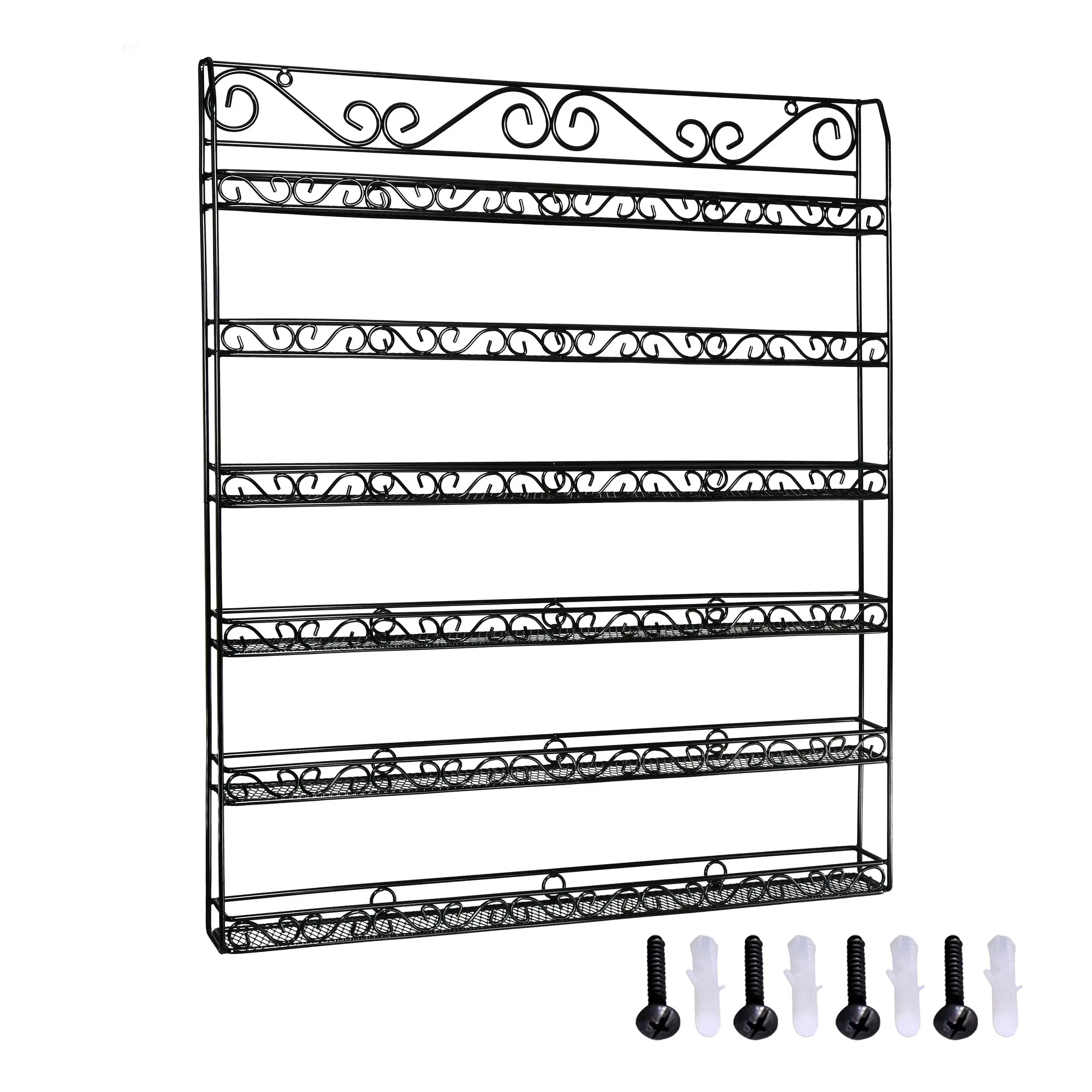 Romantic Metal Nail Polish Display Shelf Cosmetic Organizer Display ...