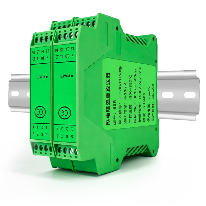 Din Rail Temperature Transmitter Pt100 To 4-20ma Converter - Buy Rtd Pt100 Temperature ...