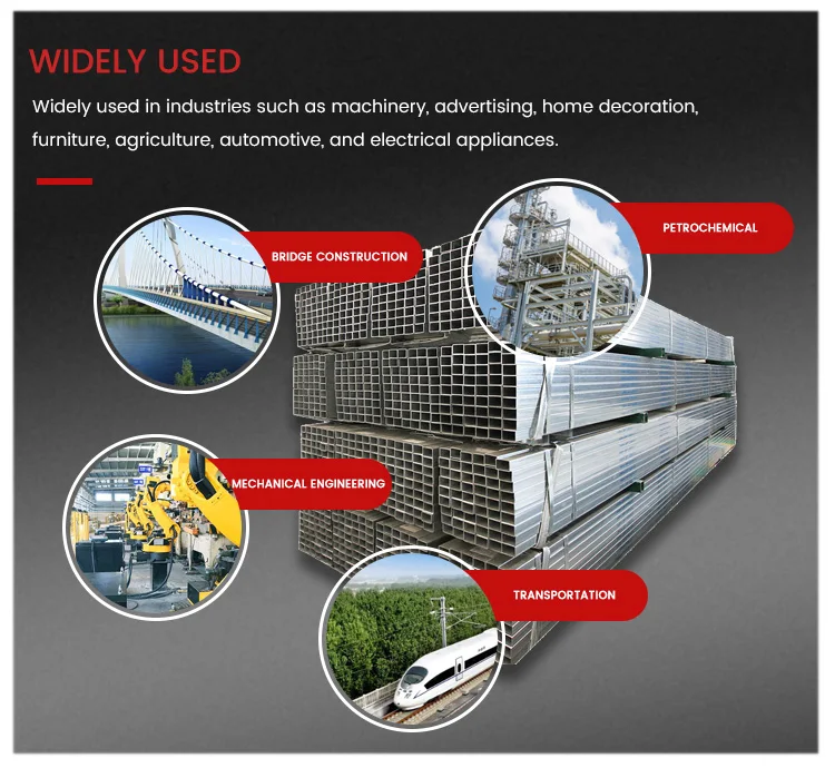 2 Inch 3x3 Galvanized Rectangular Square Pipe 40-275g/m2 Schedule 40 ...