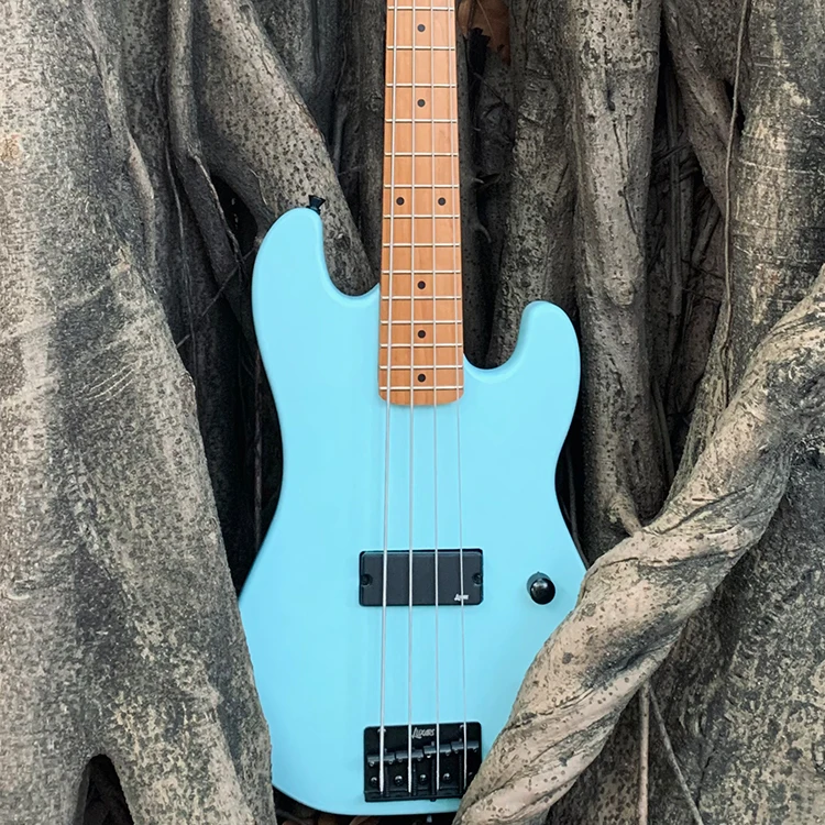 Luxars Electric Bass - Poplar Body with Roasted Maple Fingerboard