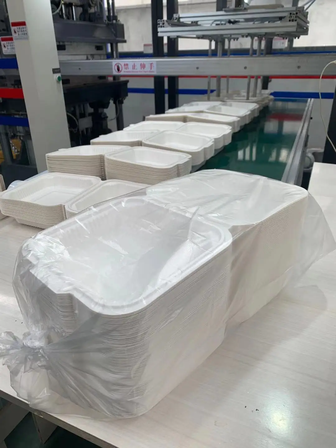 8inch Corn Starch Disposable Clamshell Eco-friendly Biodegradable Lunch ...