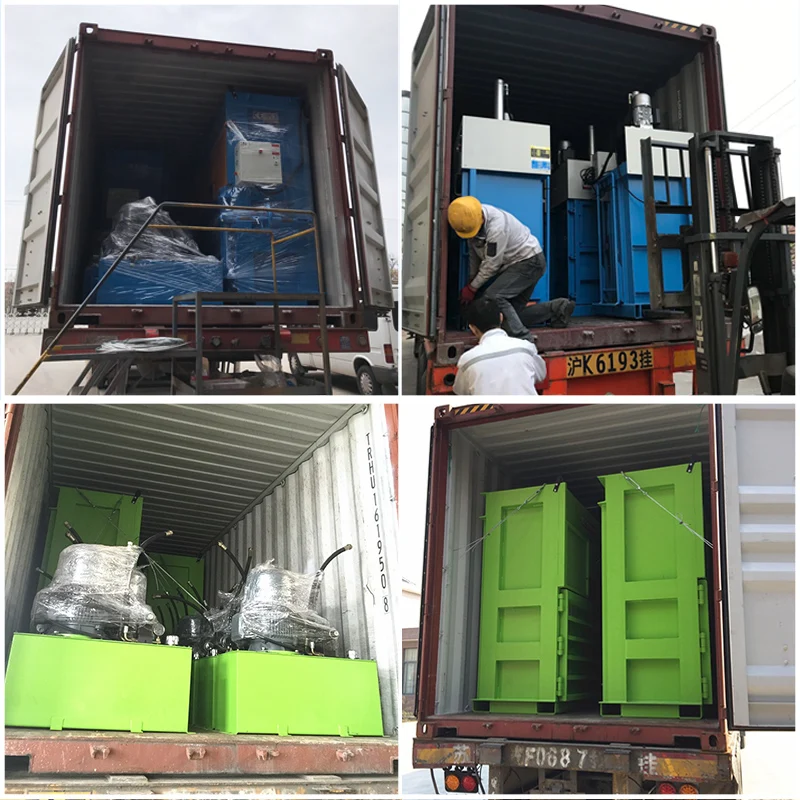 Solid Industrial Hydraulic Waste Pet Plastic Bottle Compactor Machine ...