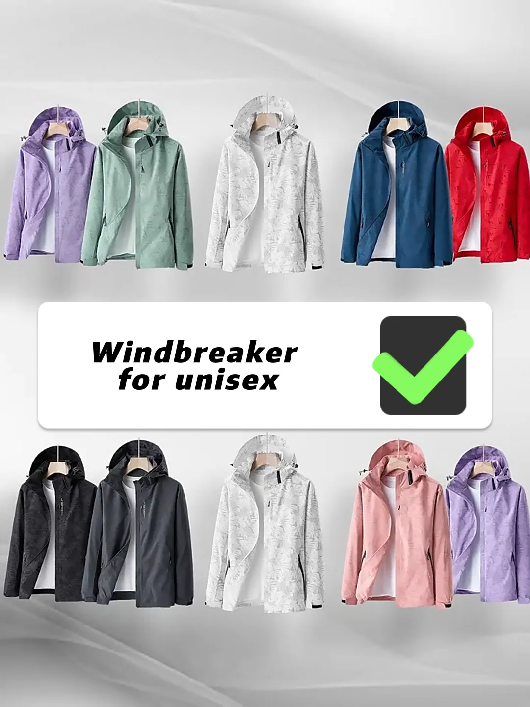 Custom Logo Unisex Outdoor Rain Coat Plain Waterproof Windbreaker In ...