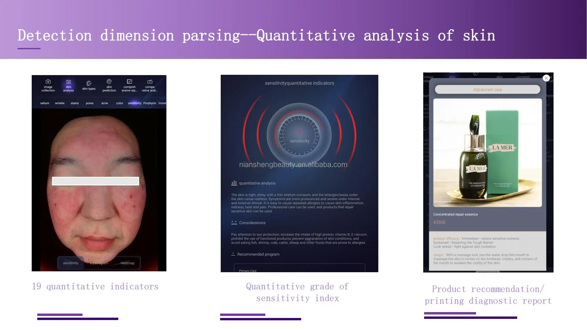 2 Years 3D Digital Facial Skin Analyzer Facial Skin Analysis Machine ...