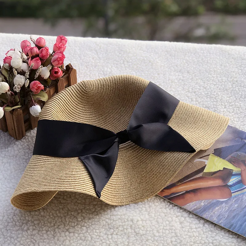 Custom 2024 Straw Hat Ladies With Wide Brim New Straw Hats Summer Women ...