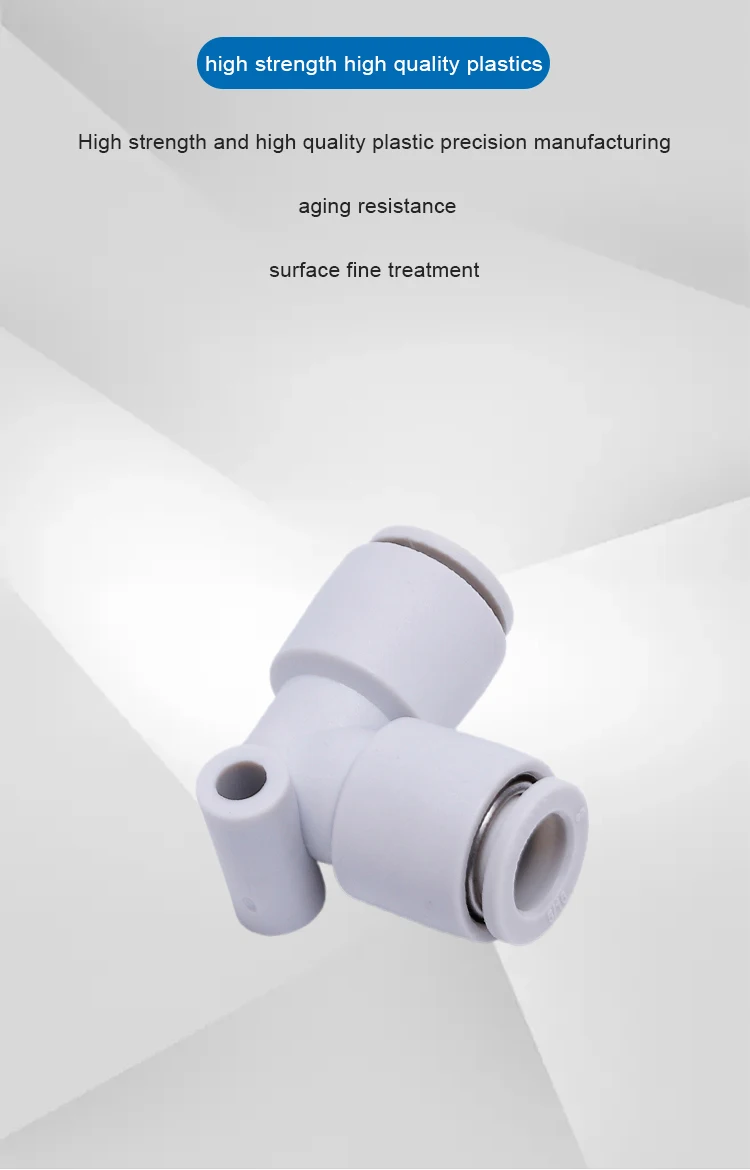 Pv 8mm Pneumatic Tube Air Fitting Plastic Union Elbow L Connector Pipe ...