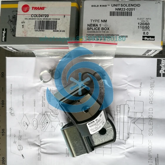 Trane Col04723 压缩机电磁阀线圈，120 V/60 和 110 V/50 Hz 用于 Rtac - Buy Trane 线圈 ...