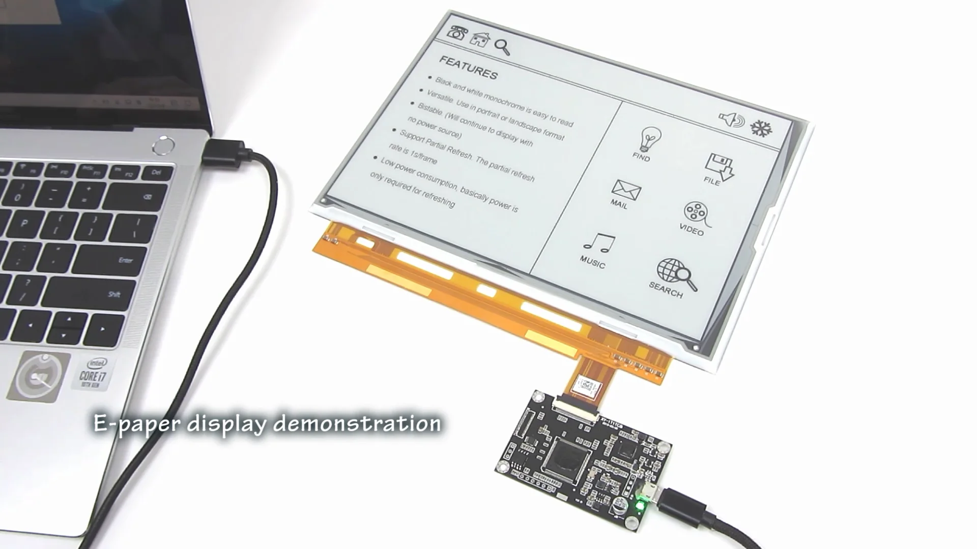 E-ink Display 9.7 Large 10 Inch E Paper Display Epd Eink Big Screen ...