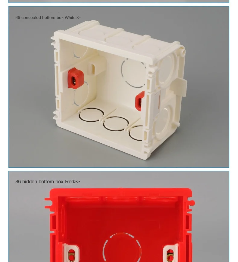Wall Mount Junction Box 86 Plastic PVC Flame Retardant Electrical Solar ...