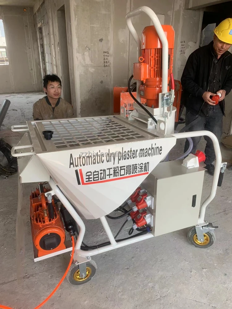 Gypsum Cement Plaster Rendering Pft Plastering Machines Mortar Spray ...