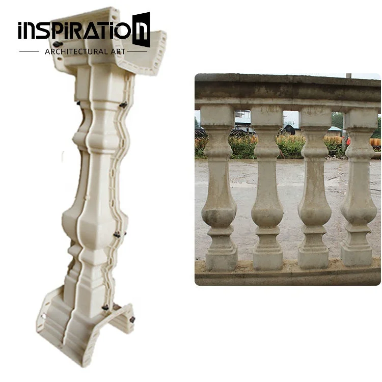 INSpiraiton Precast Plastic Balusters Railings Mold For Outdoor School ...