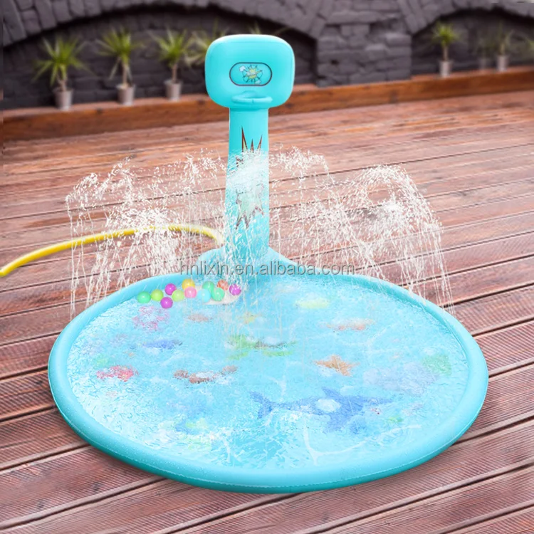 Wholesale 68 Inch Blue Customized Logo Inflatable Sprinkler Mat ...