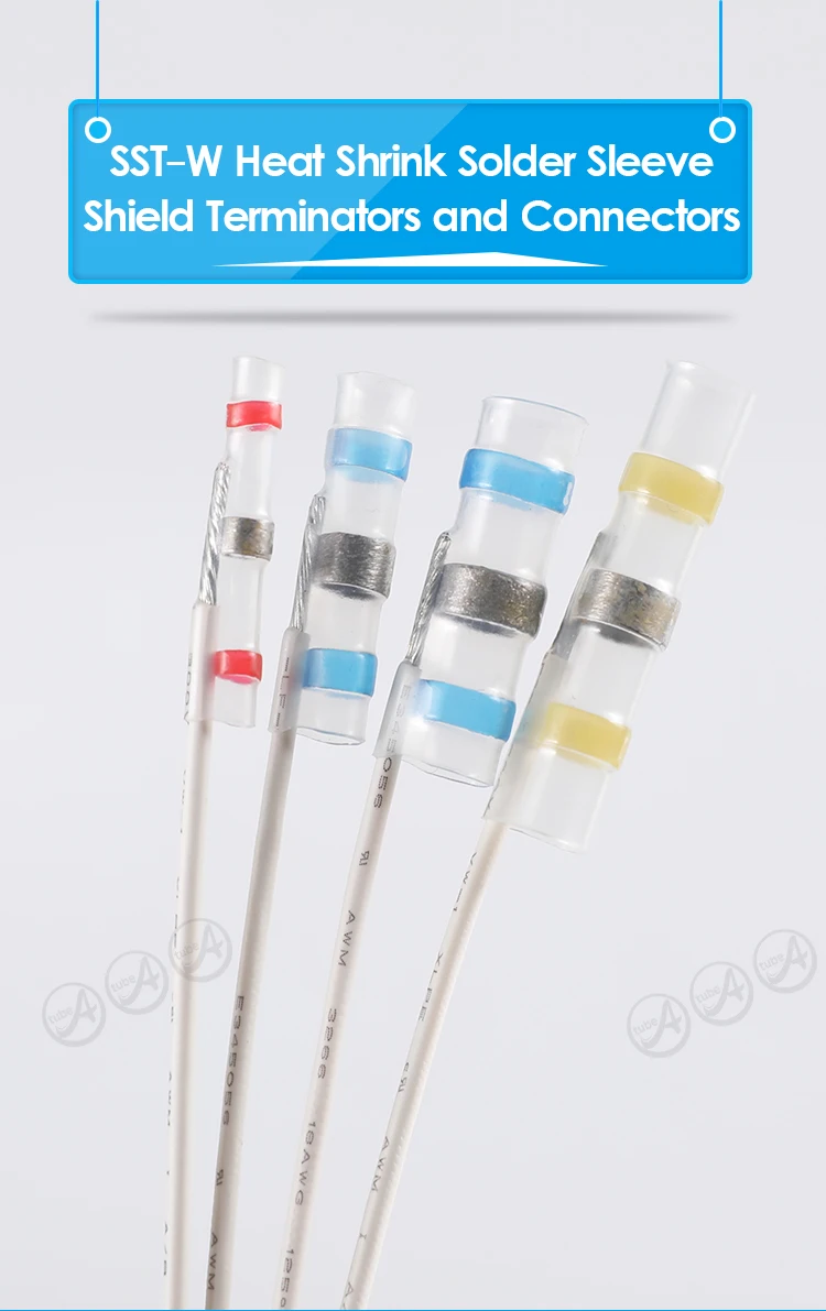 Heat Shrink Solder Sleeve Shield Terminators And Connectors - Buy Solder Connectors,Solder ...
