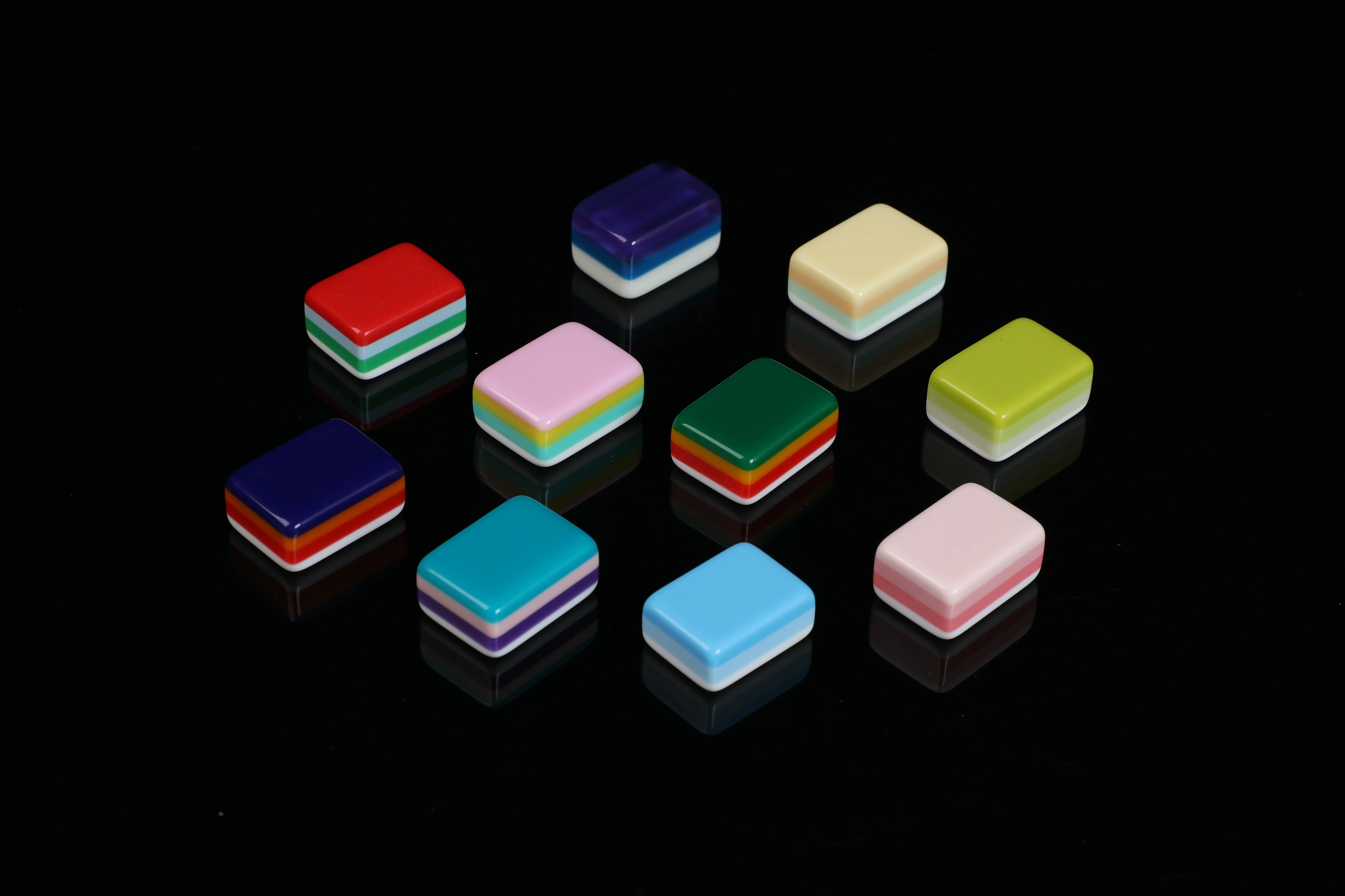 American Luxury 4-Layered Acrylic Mahjong Set High Quality