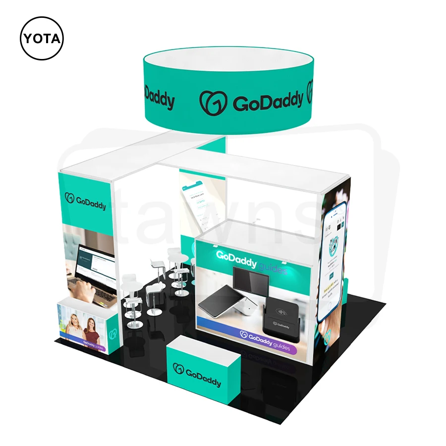 Tawns Custom Exhibition Booth Design With Tv Shelve Aluminum ...