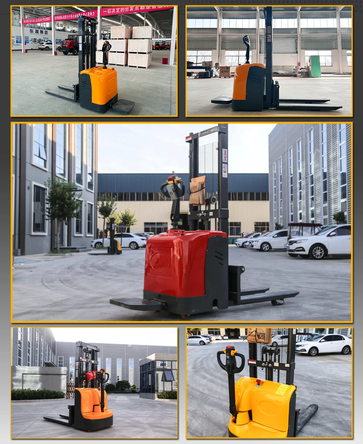 Lifting Semi Electric Stackers Pallet Stacker Walking Type Electric ...