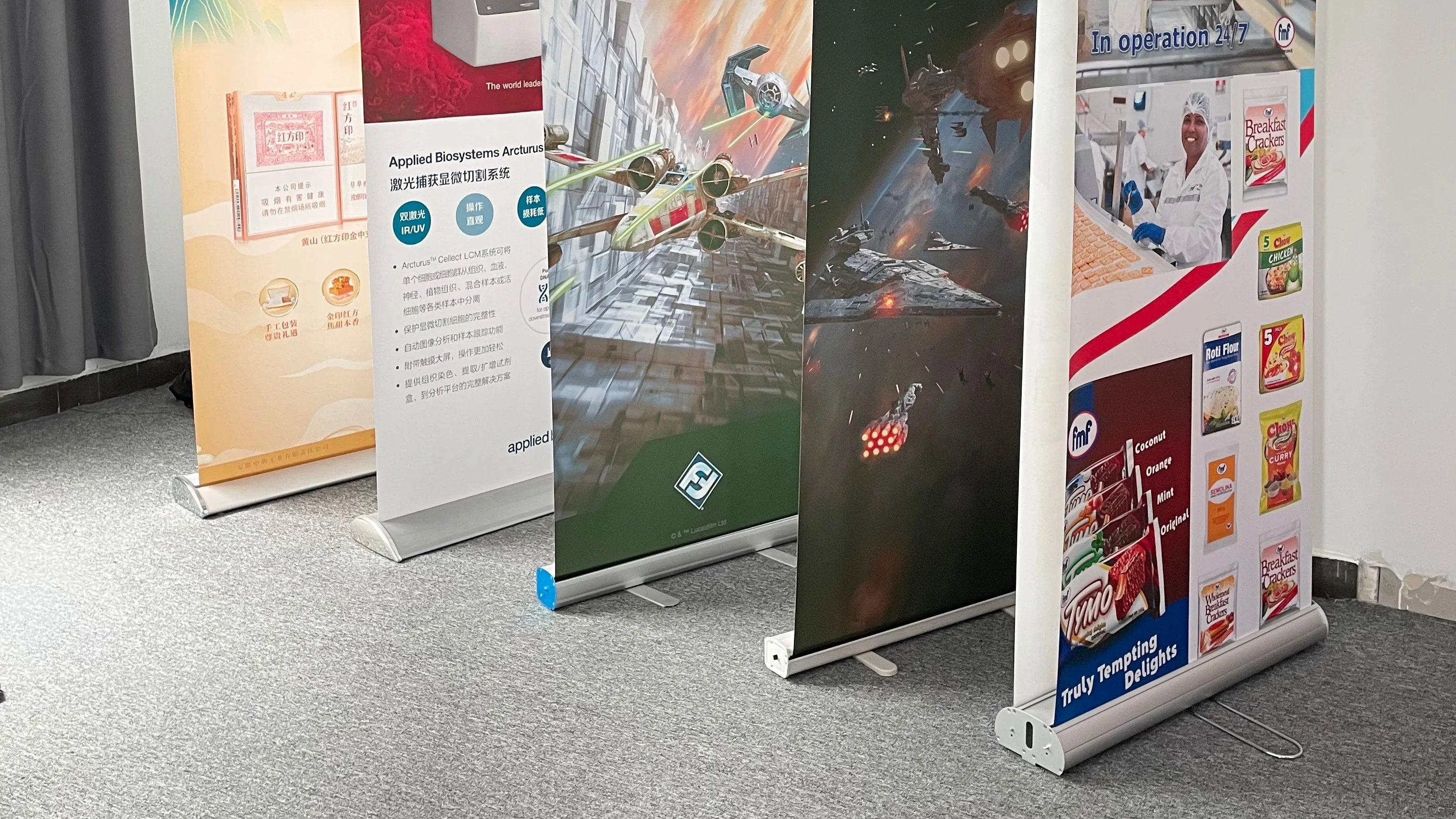 Aluminum Roll Up Banner Display Stand Oxford Bag Reinforced Standard ...