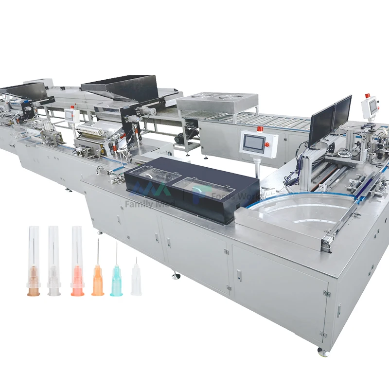 hypodermic needle Assembly Machine syringe production line Injection ...