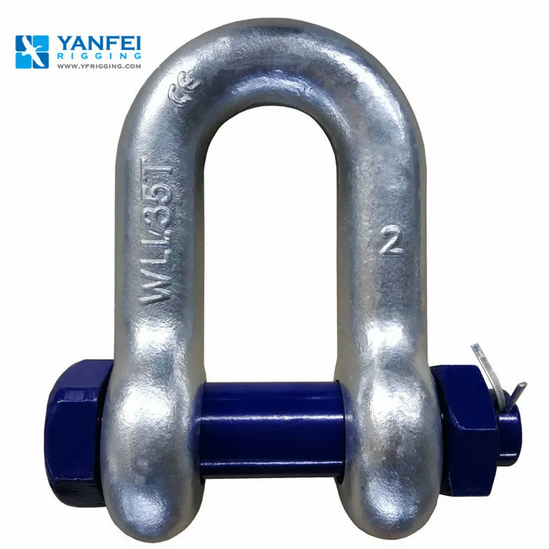 D Shackle With Bolt Nut And Cotter Pin,Heat Treatable Steel,Die-forged ...