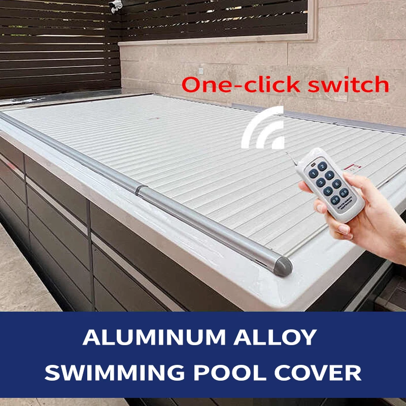 Track Automatic Rolling Shutter Electric Pool Cover Pool Motor Custom ...