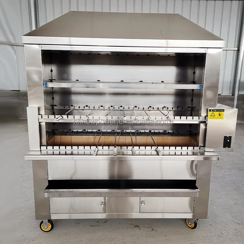Fully Automatic Commercial Barrel Charcoal BBQ Machine
