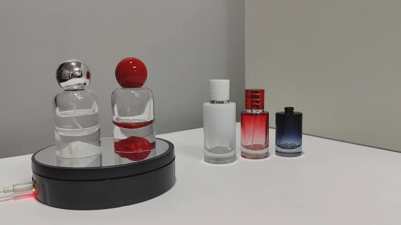 Spherical Lid Glass Custom Perfume Bottle 30ml 50ml 100ml Cosmetics ...