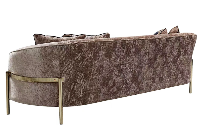 Qatar Light Luxury Living Room Couch Set - Velvet Fabric