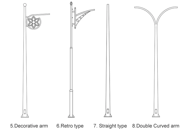 Curved Street Light Poles - Durable & Efficient Solutions
