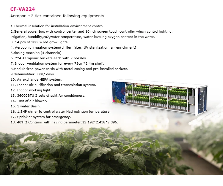 40ft Shipping Container Farm - Future Plant Farm with Aero-Hydroponic ...