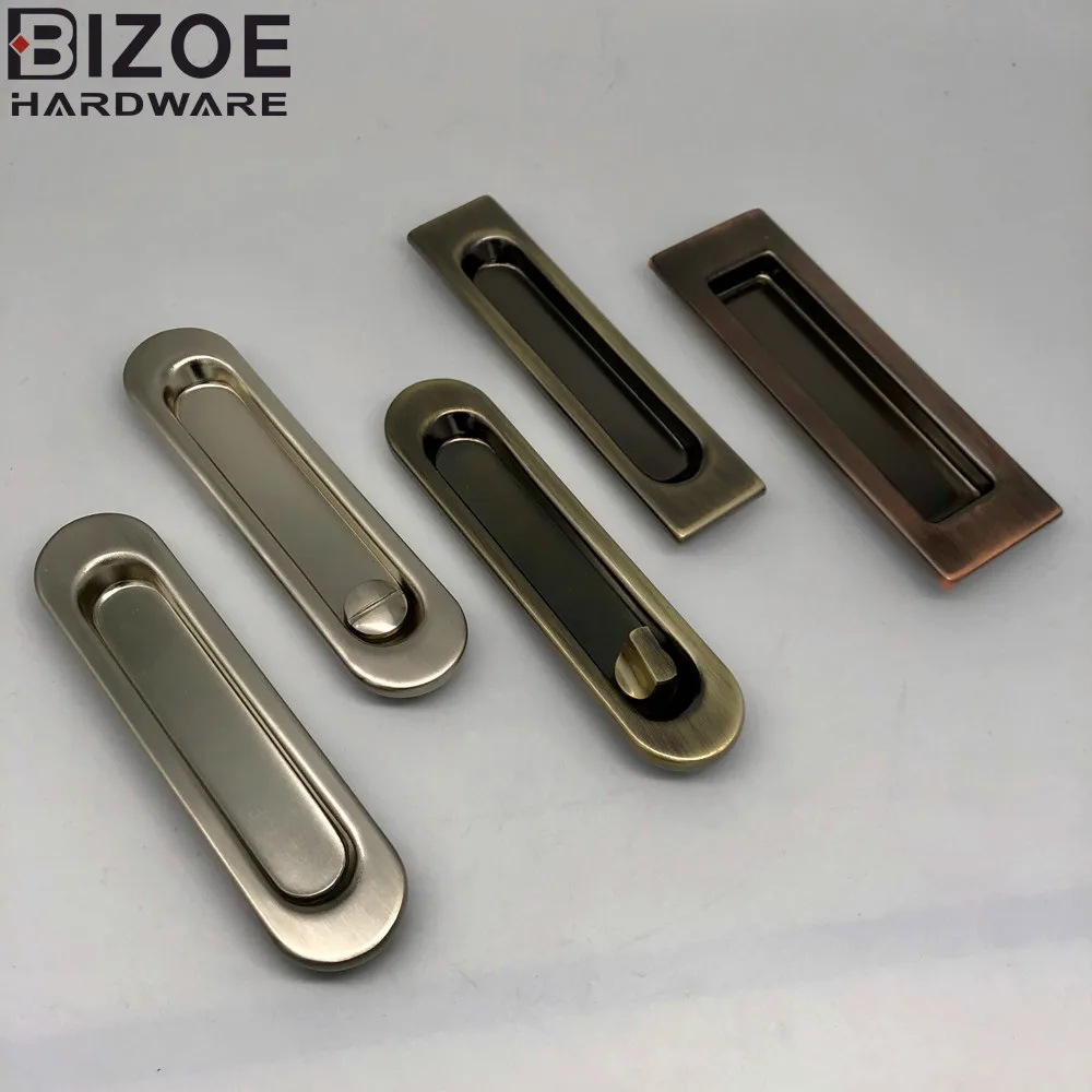 Classic Flat Sliding Door Lock Handle - Durable & Stylish