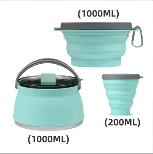 1L Multifunctional Design Cooking Utensils Silicone Collapsible Outdoor ...