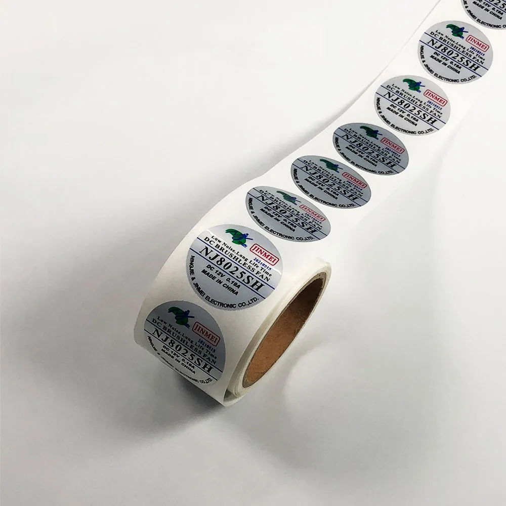 Custom High Quality Round Waterproof Sticker Roll Computer case Label ...