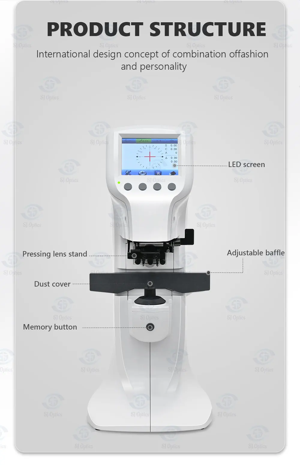 SJ Optics D-900 Lensmeter - Precision Optical Instrument