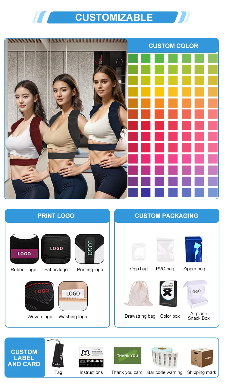 CHK-JZD-02 Adjustable Comfortable Corrector De Postur Hunchback Brace ...