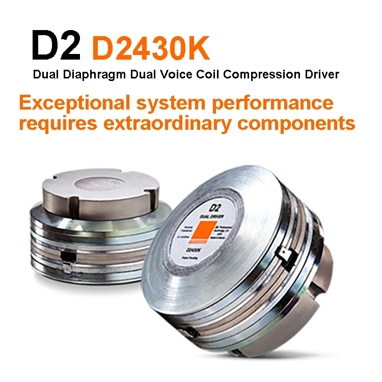 D2430K Dual Diaphragm Tweeter - 120db Sensitivity & 400W Power