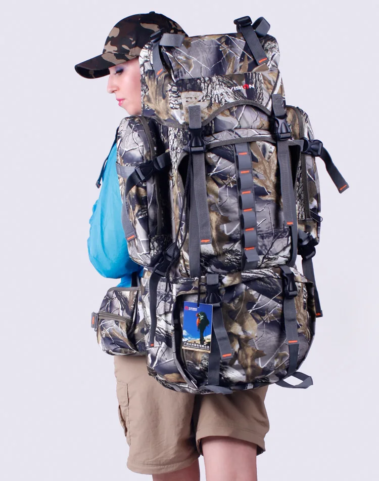 Mountaineering Bag 80l Backpack Outdoor Bionic Camouflage Backpack ...
