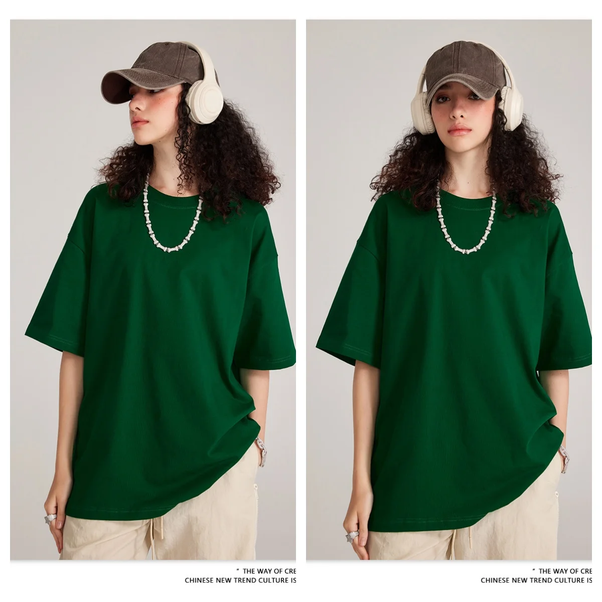 Oversize Streetwear Customised Vintage Aged Washed Blank Basic 260G Large Size Short Sleeve T ...