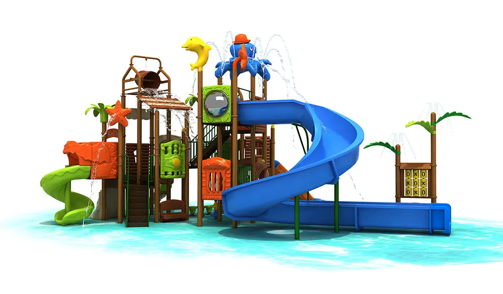 Rainbow Children Waterpark Water House Playground Swimming Pool Wet And ...
