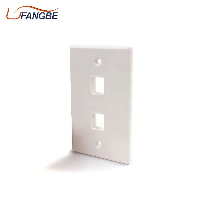 Rj11 Panel Lan Rj45 Keystone Faceplate 45 Jack 1 2 Port 86 Us Type ...