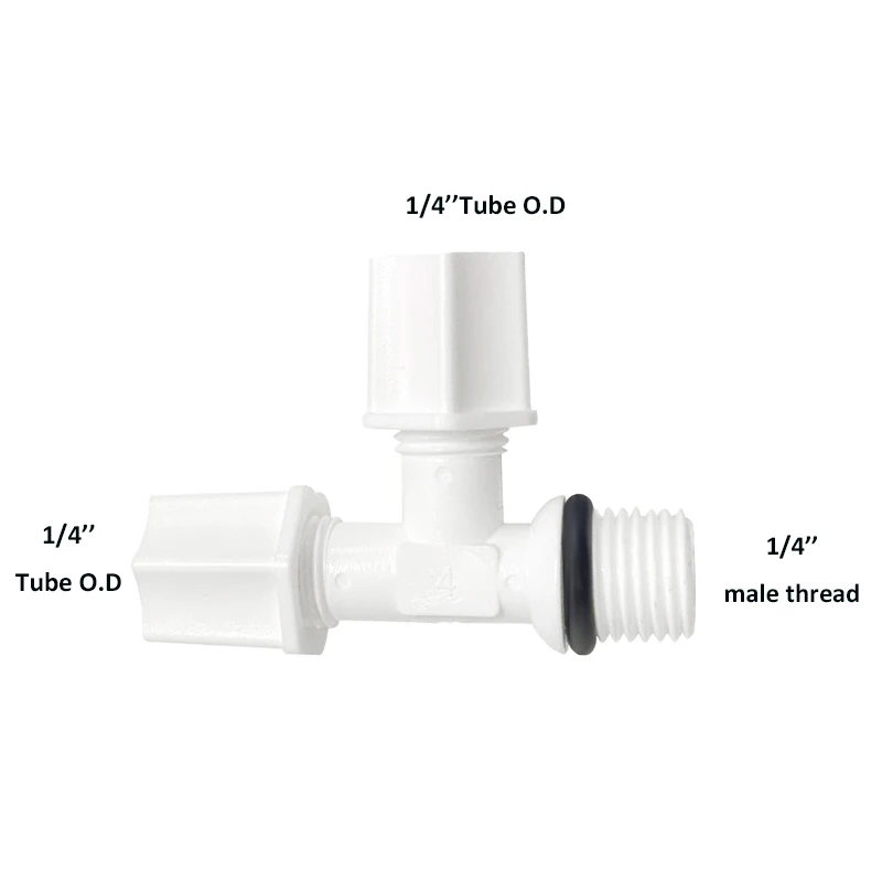 1/4 Jaco Tube Connectors Fittings Plastic Compression Connector For Ro ...