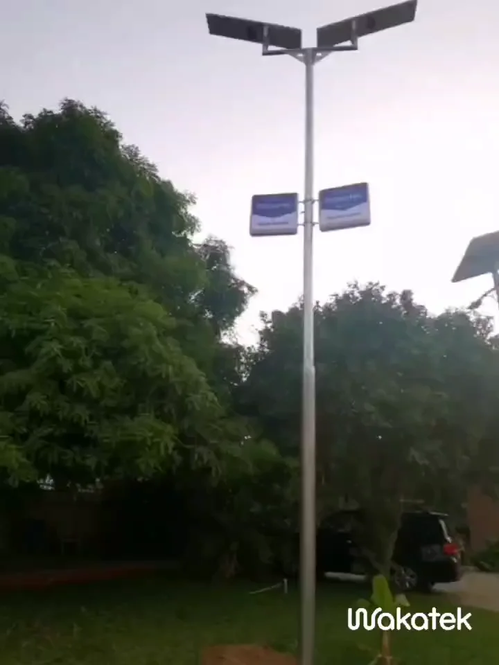 Wakatek All In One Solar Light 120w Solar Street Light Lifepo4 Lithium ...