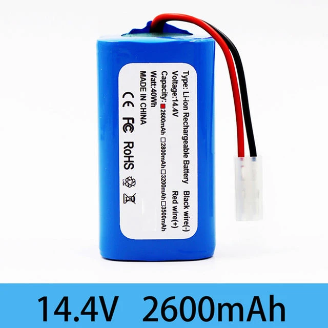 Li-ion Rechargeable Battery 4s1p 14.4v 2600mah Vacuum-mop Robot Vacuum Cleaner Battery Pack ...