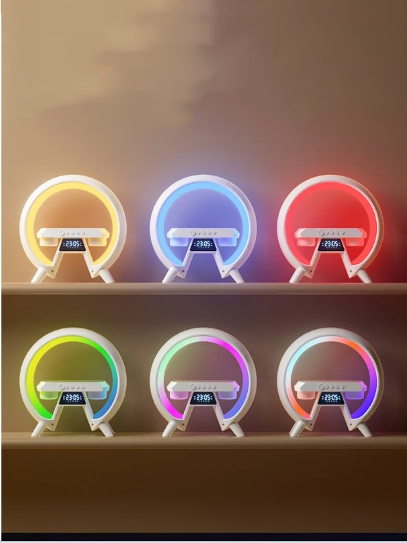 AL Multifunction Alarm Clock BluetoothSpeakers LED Night Light Lamp ...