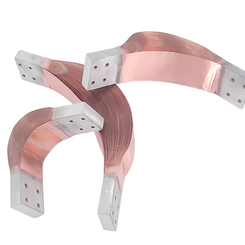 Braided Laminated Flexible Flat Connection Battery Copper Busbar