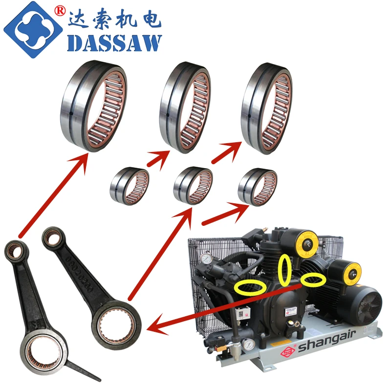 High Quality Hengda Piston Air Compressor H1231D Crankcase Assembly