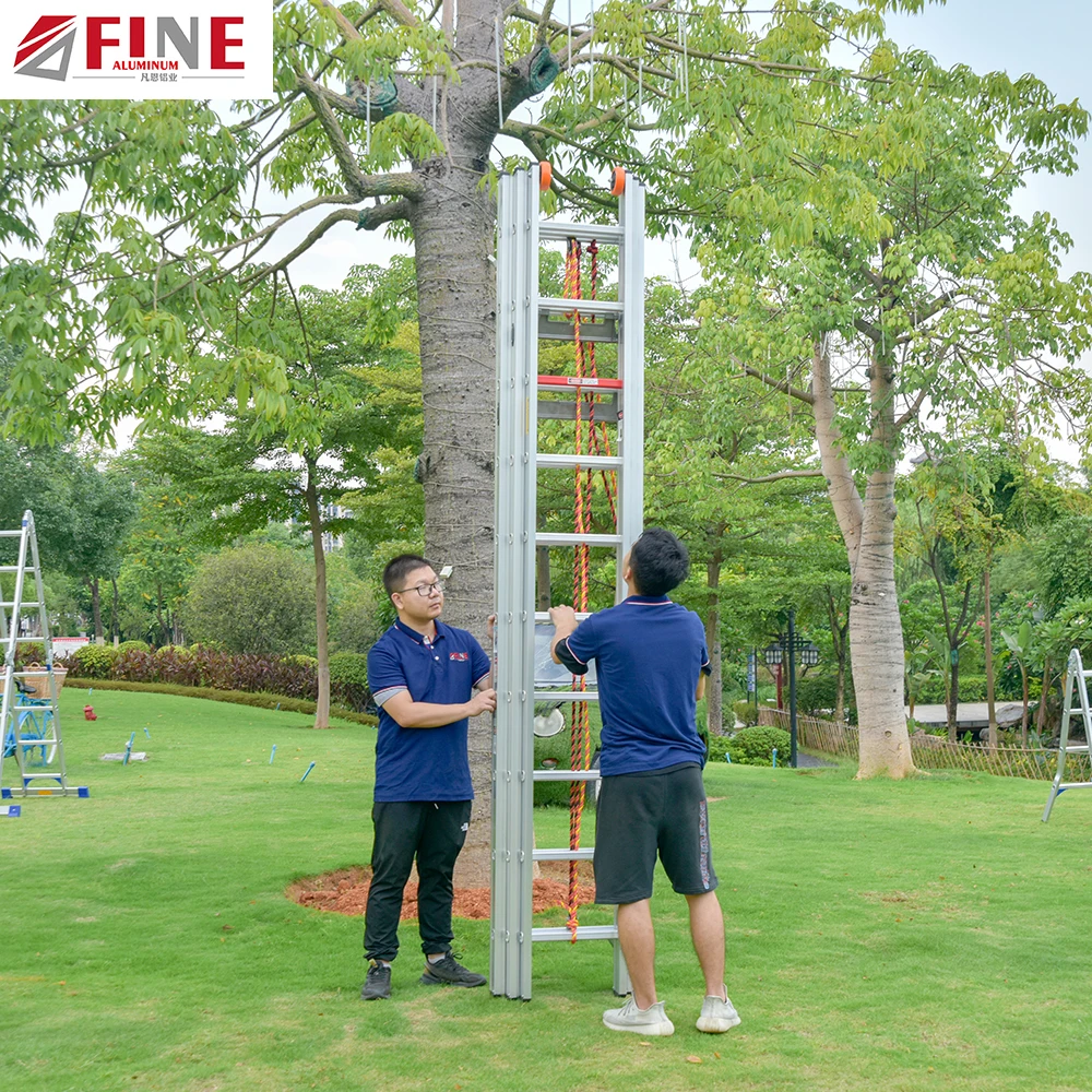 Alibaba.com: 9/12/15m 3-section aluminum fire rescue ladders for ...
