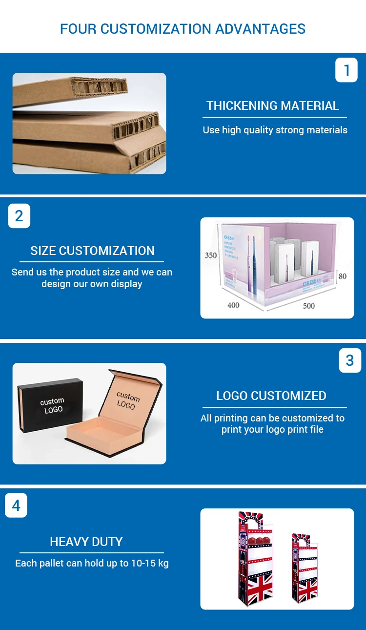 Custom Market Stall Display Retail Paper Display Racks Promotion Free ...