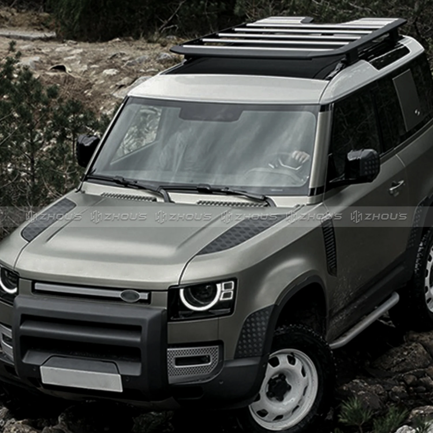 Custom 4x4 Roof Basket Rack Aluminum Defender Roof Rack For Land Rover ...