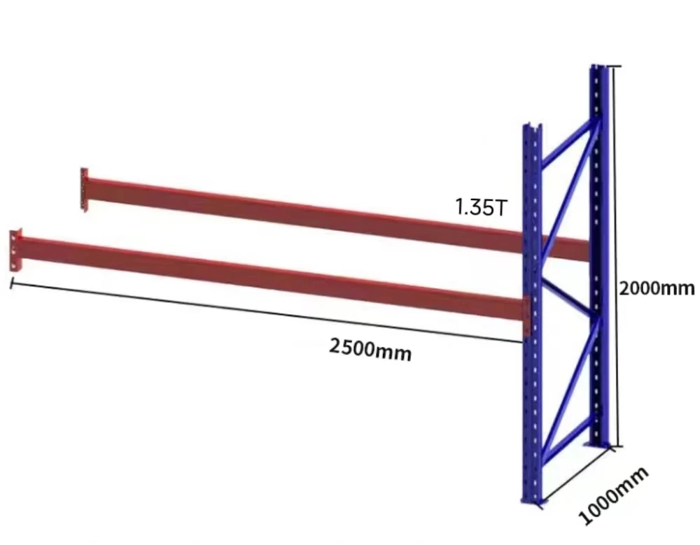 Heavy-Duty Cold Rolled Steel Warehouse Storage Pallet Rack Selective ...